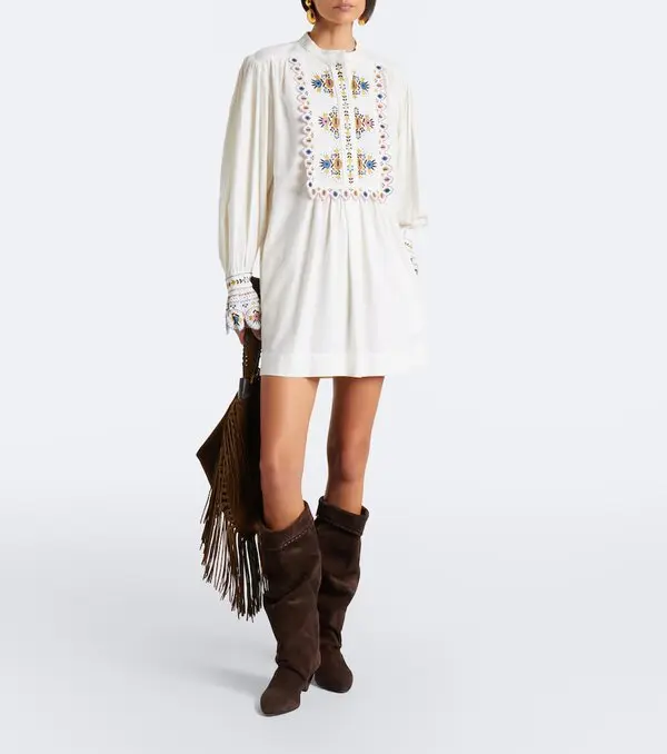 MARANT ETOILE Merva Embroidered Mini Dress