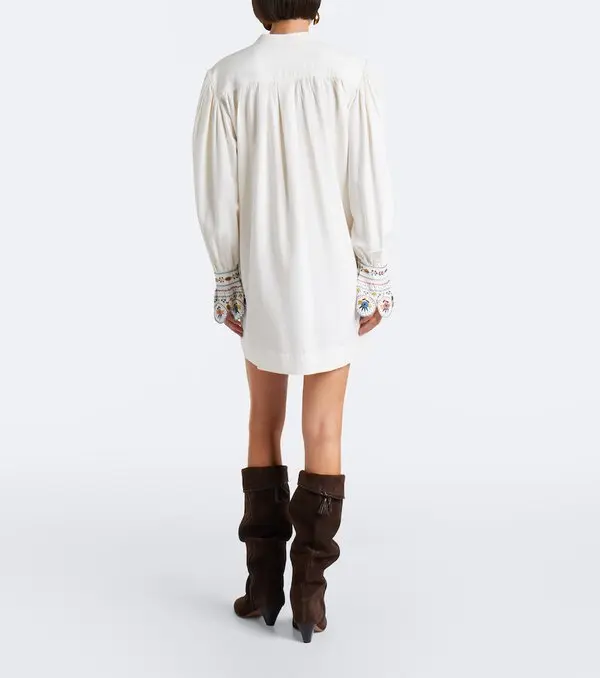 MARANT ETOILE Merva Embroidered Mini Dress