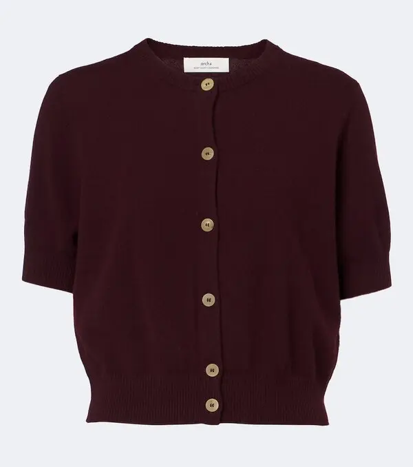 Arch4 Stanley Cashmere Cardigan - Burgundy