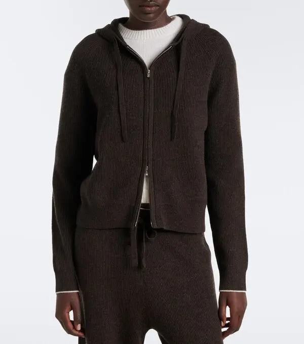 Arch4 Ribbed-knit Cashmere Hoodie