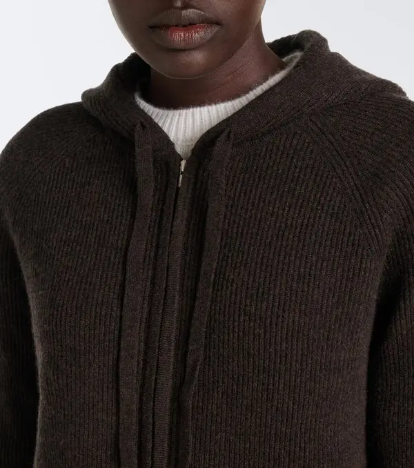 Arch4 Ribbed-knit Cashmere Hoodie