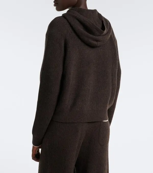 Arch4 Ribbed-knit Cashmere Hoodie
