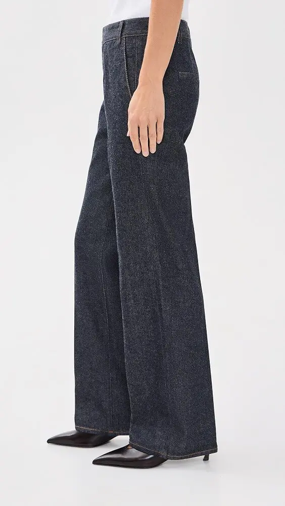 Tibi Indigo Denim Pat Petite Trouser Jeans