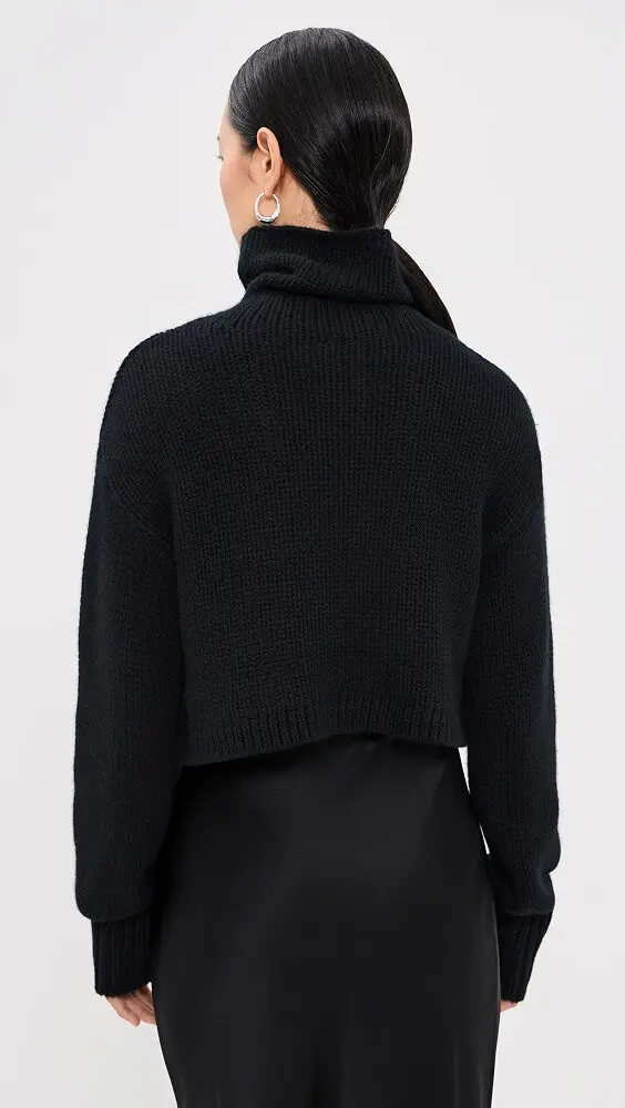 Sablyn Cropped Cashmere Turtleneck Sweater