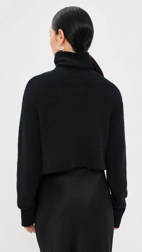 Sablyn Cropped Cashmere Turtleneck Sweater
