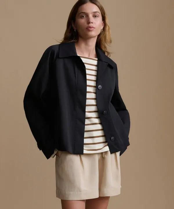 Jenni Kayne Selma Cropped Jacket - Black