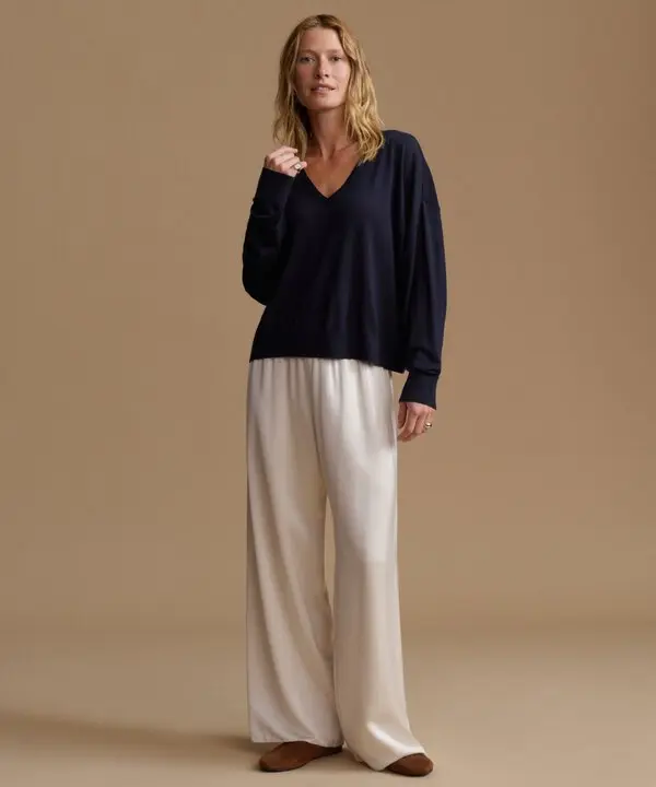 Jenni Kayne Dree V-neck Sweater - Navy