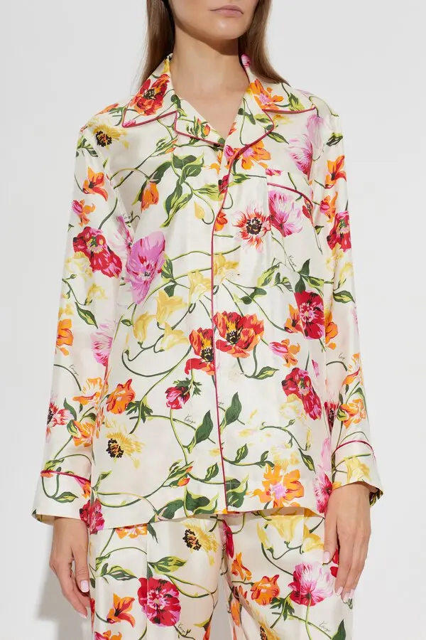 Kenzo Silk Shirt With Pocket
