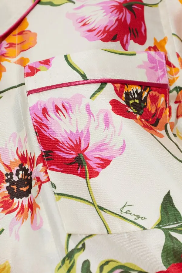 Kenzo Silk Shirt With Pocket