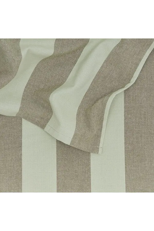 HAWKINS NEW YORK Essential Striped Tablecloth In Yellow - Sage & Olive