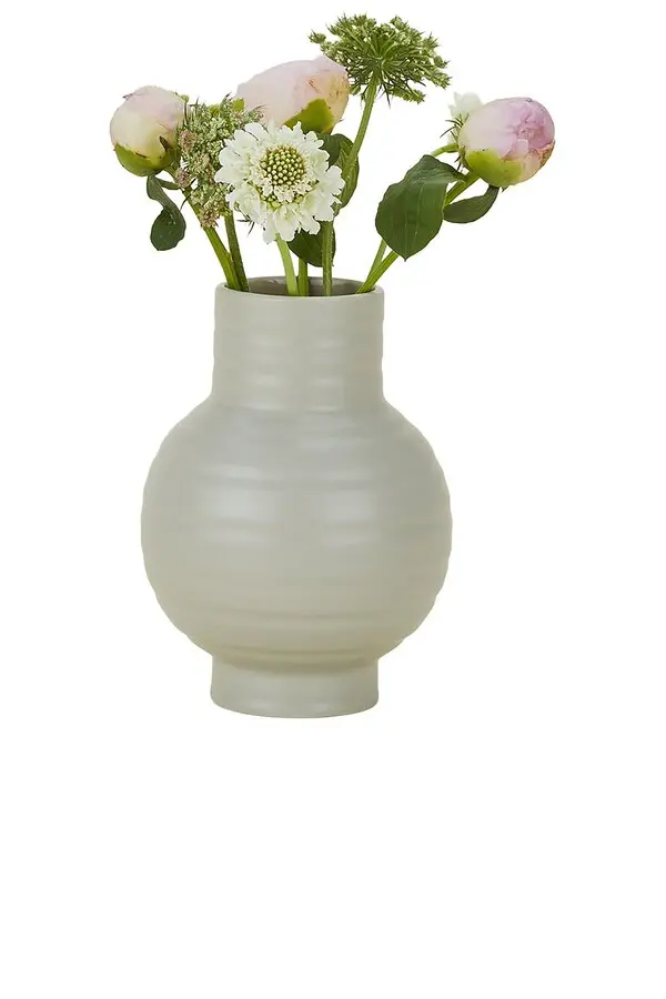 HAWKINS NEW YORK Large Essential Ceramic Vase - Light Grey