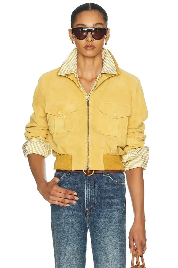 FRAME Suede Ace Jacket