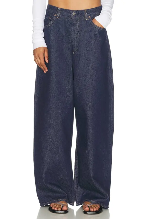 AGOLDE Rounded Baggy Jeans In Blue