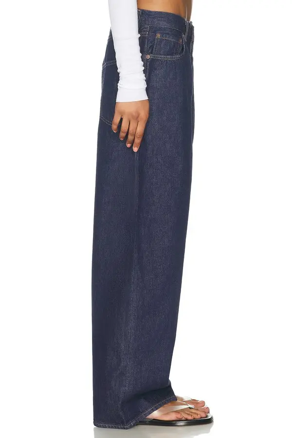 AGOLDE Rounded Baggy Jeans In Blue