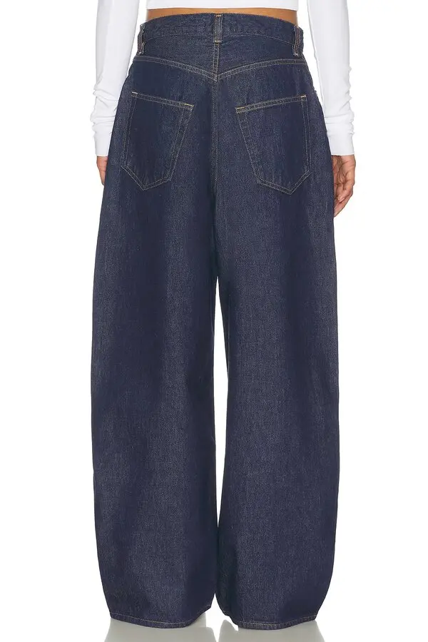 AGOLDE Rounded Baggy Jeans In Blue