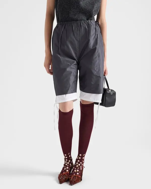 Prada Taffeta Bermuda Shorts