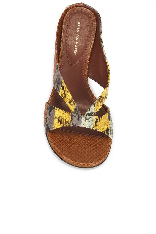 Dries Van Noten Rounded Toe Slide Mule