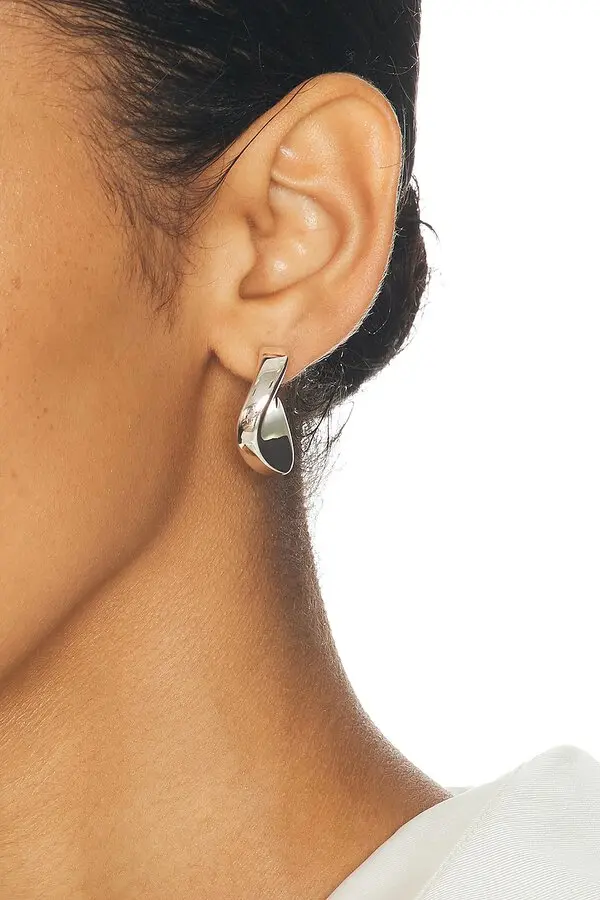 Bottega Veneta Round Sterling Earrings