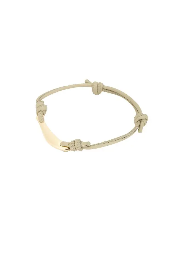 Bottega Veneta Nappa Bracelet With Metallic Detail