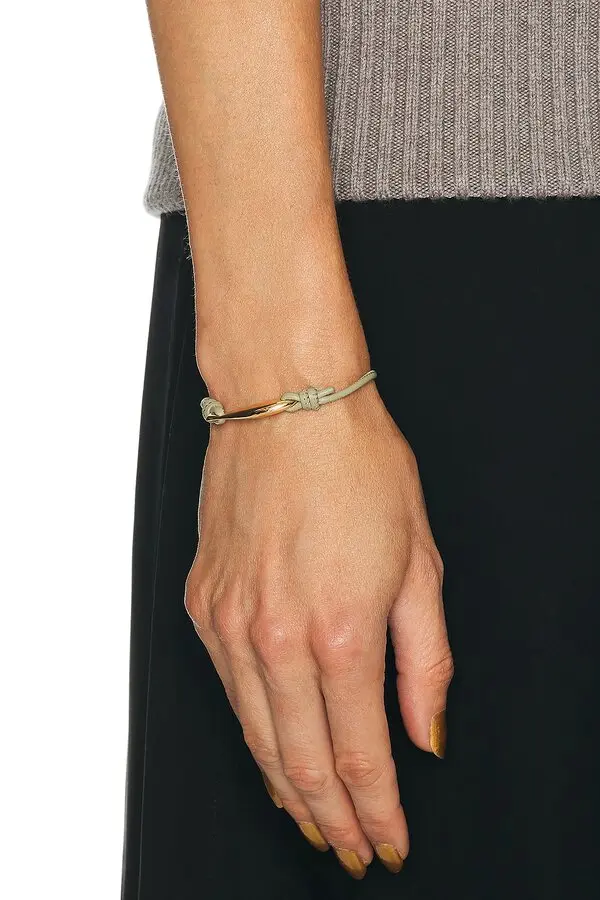 Bottega Veneta Nappa Bracelet With Metallic Detail