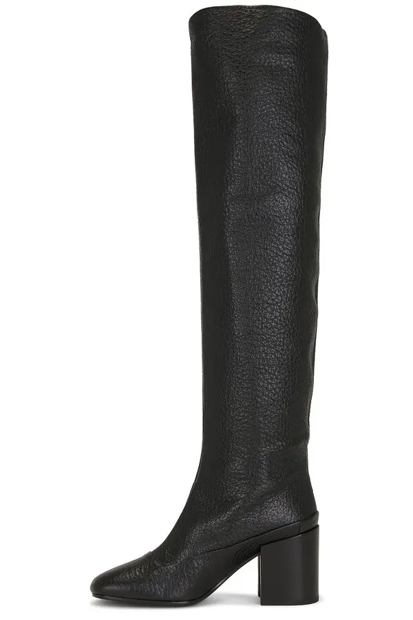 Dries Van Noten Over The Knee Full Shaft Boots - Black