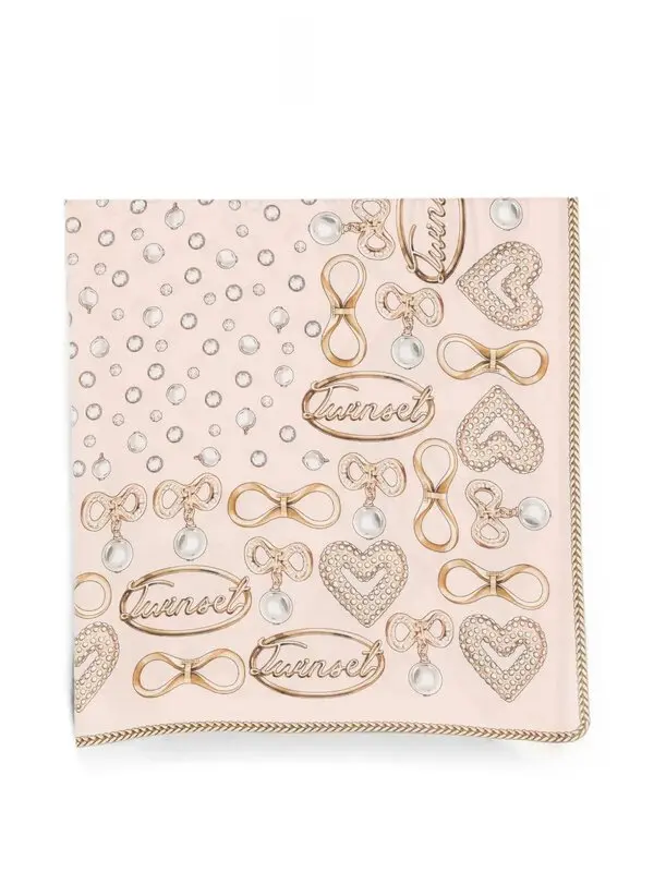 TWINSET Foulard Printed "peachy Keen - Pink