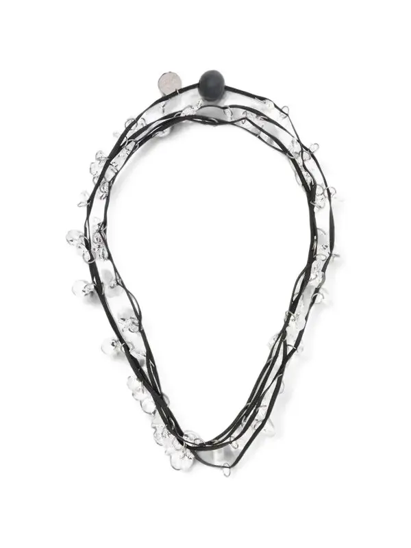 MARIA CALDERARA Necklace Crystal Long "clear Crystal Long Necklaces