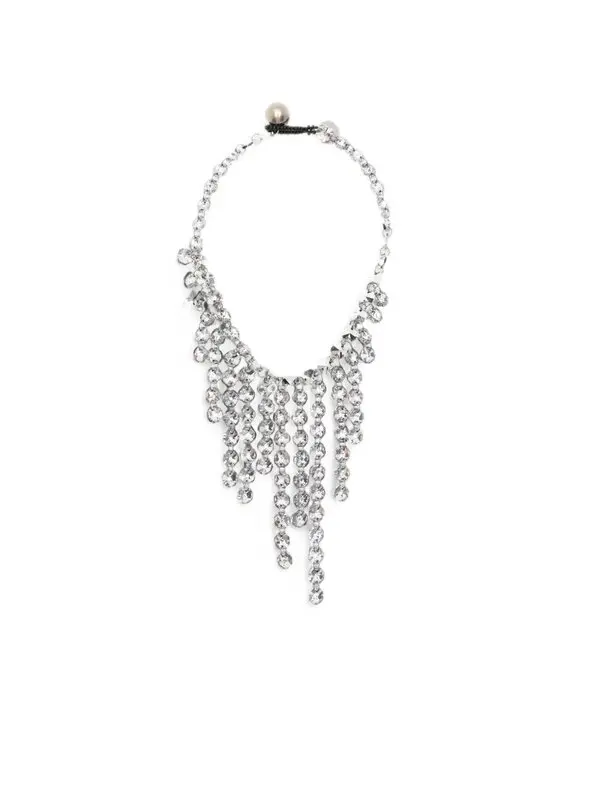 MARIA CALDERARA Necklace Diamond Long "diamond Crystal Long Necklace