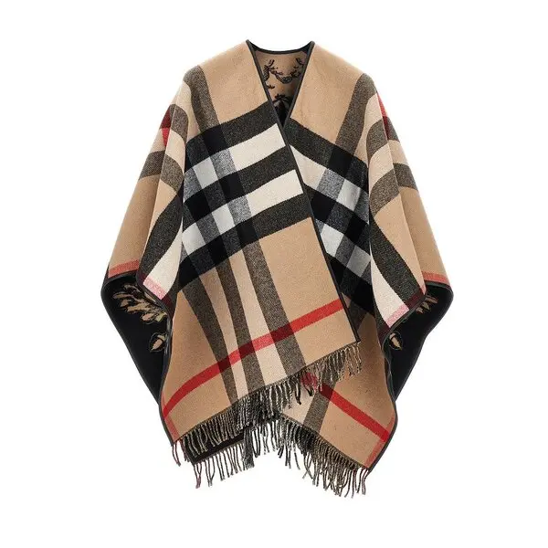 Burberry Gallant Knight Wool Cape