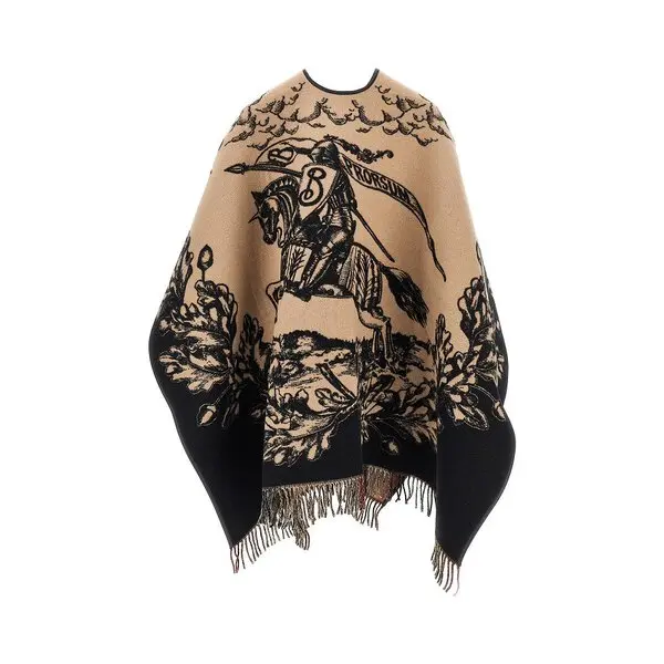 Burberry Gallant Knight Wool Cape