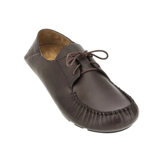 Loewe Rambla Leather Boat Shoes - Brown
