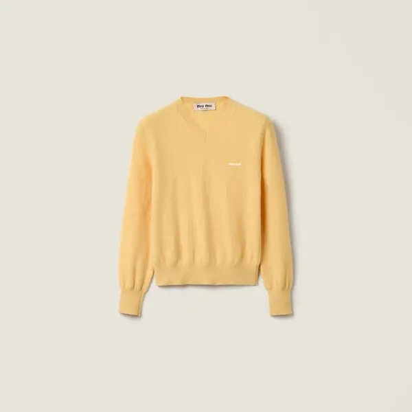 Miu Miu V-neck Wool Cardigan