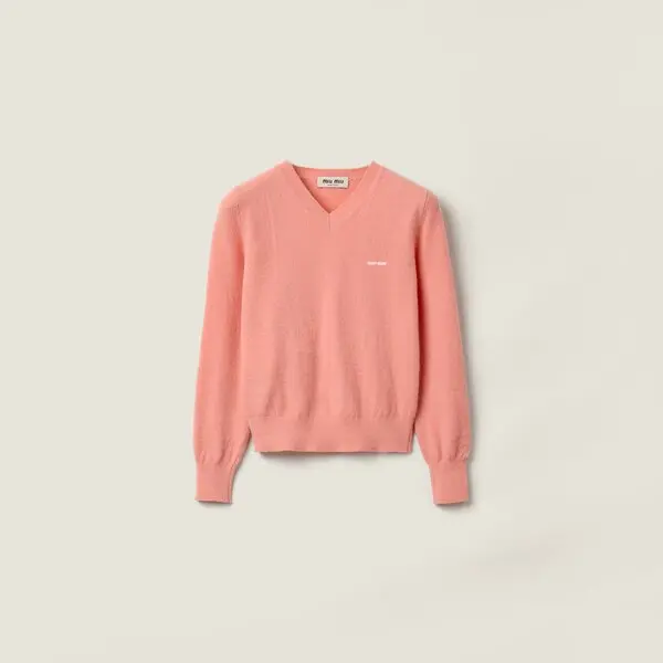 Miu Miu V-neck Wool Cardigan
