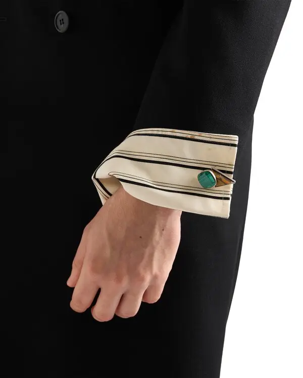 Prada Metal And Semi-precious Stone Cufflinks