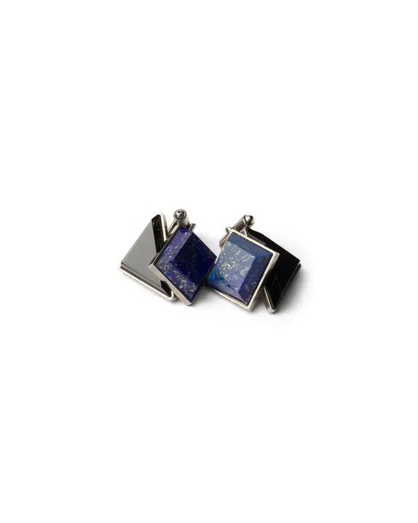 Prada Metal And Semi-precious Stone Cufflinks