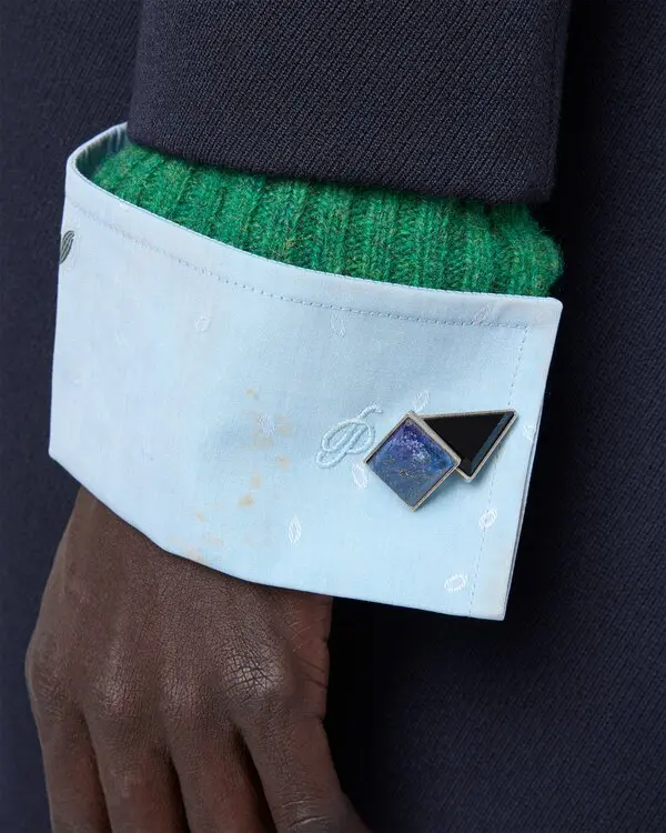 Prada Metal And Semi-precious Stone Cufflinks