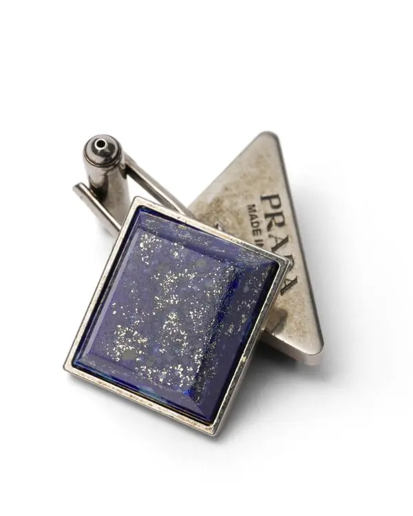 Prada Metal And Semi-precious Stone Cufflinks