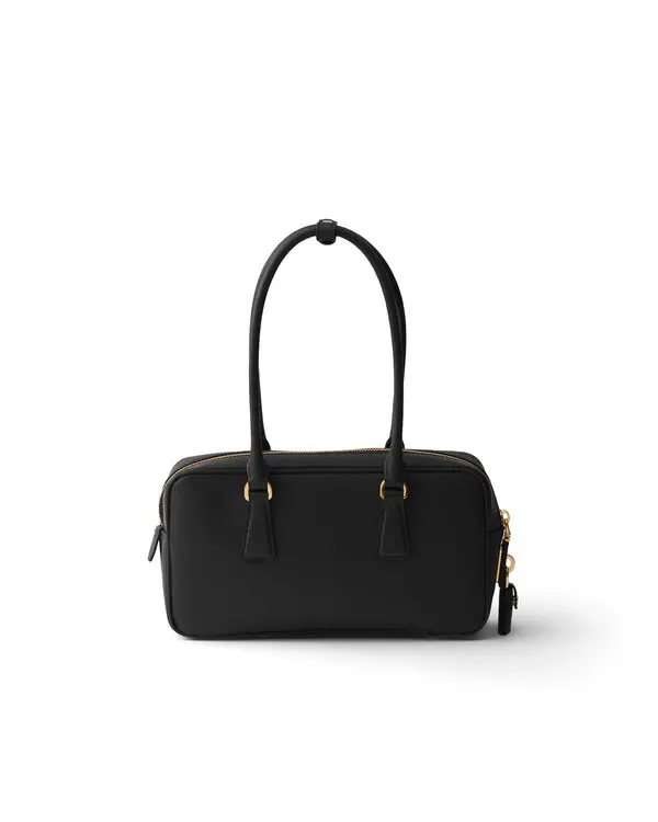 Prada Small Saffiano Leather Top-handle Bag - Black