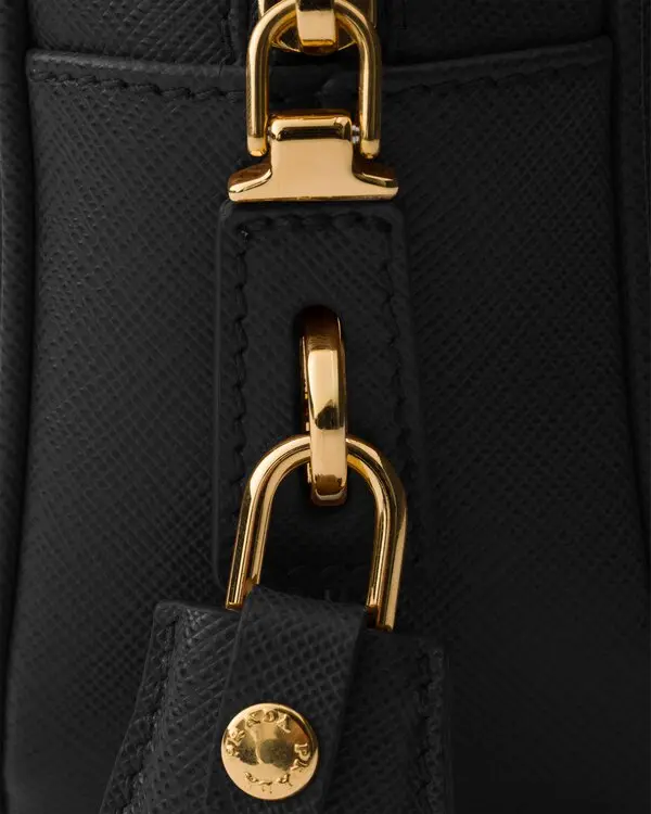 Prada Small Saffiano Leather Top-handle Bag - Black