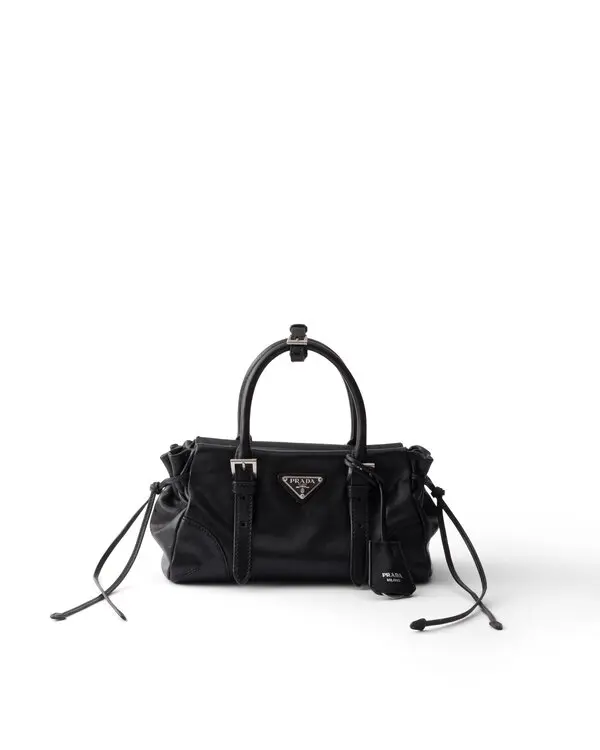 Prada Karin Small Leather Bag - Black