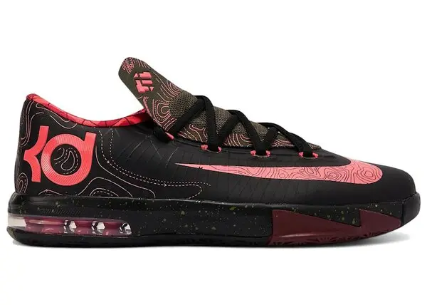 Nike Kd 6 Meteorology - Black/atomic Red/medium Olive