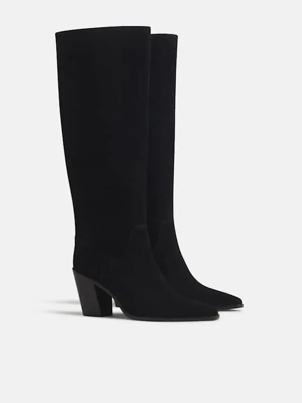 REFORMATION Dominique High Knee Boot Suede