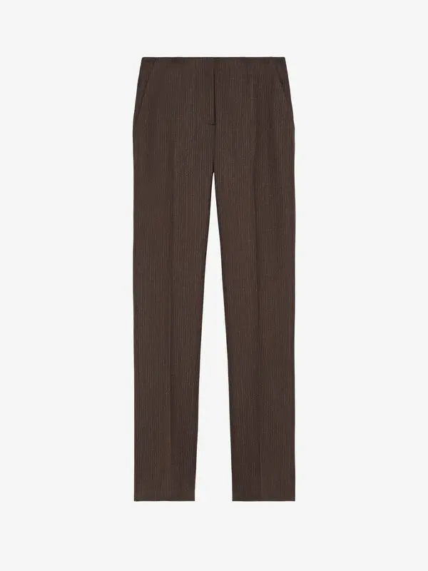 Alexander McQueen Wool Pinstripe Trousers