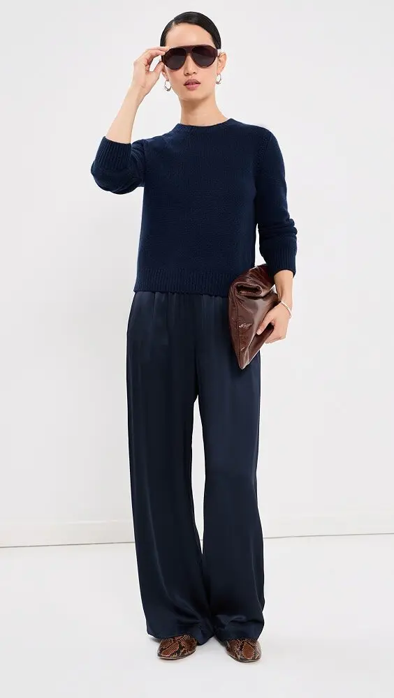 Sablyn Noa Shrunken Cashmere Crew Sweater