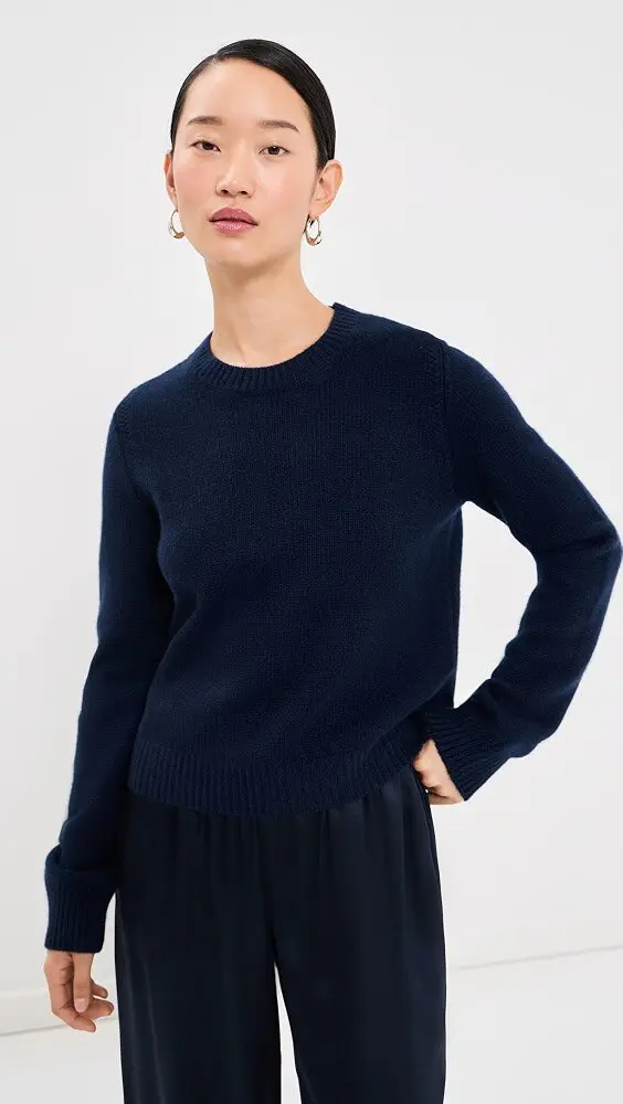 Sablyn Noa Shrunken Cashmere Crew Sweater