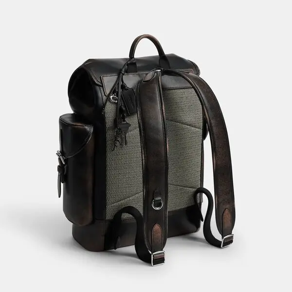 COACH Hitch Leather Backpack