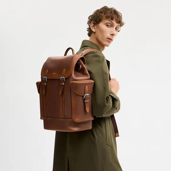 COACH Hitch Backpack In Loved Leather