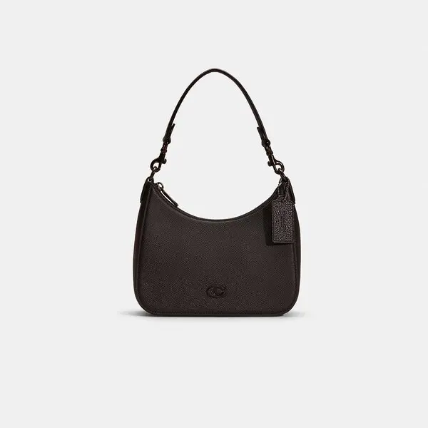 COACH OUTLET Coach Restored Hobo Crossbody With Signature Canvas - Black