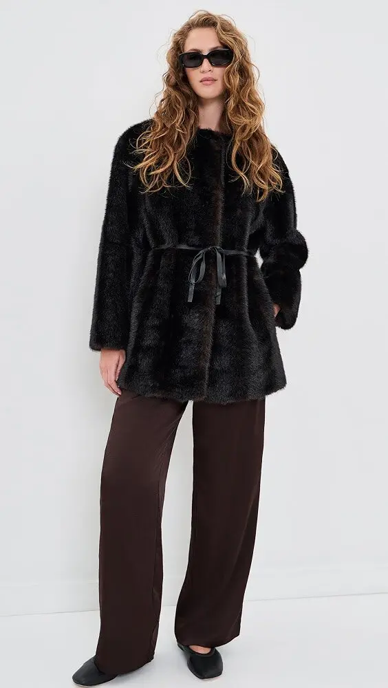 Velvet By Graham & Spencer Marmont Faux Fur Jacket