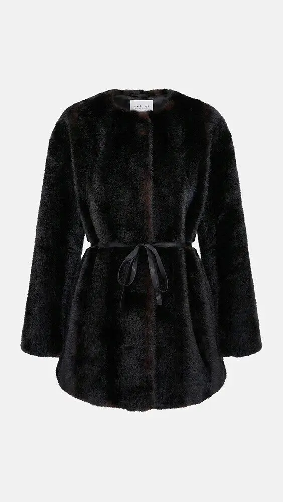 Velvet By Graham & Spencer Marmont Faux Fur Jacket